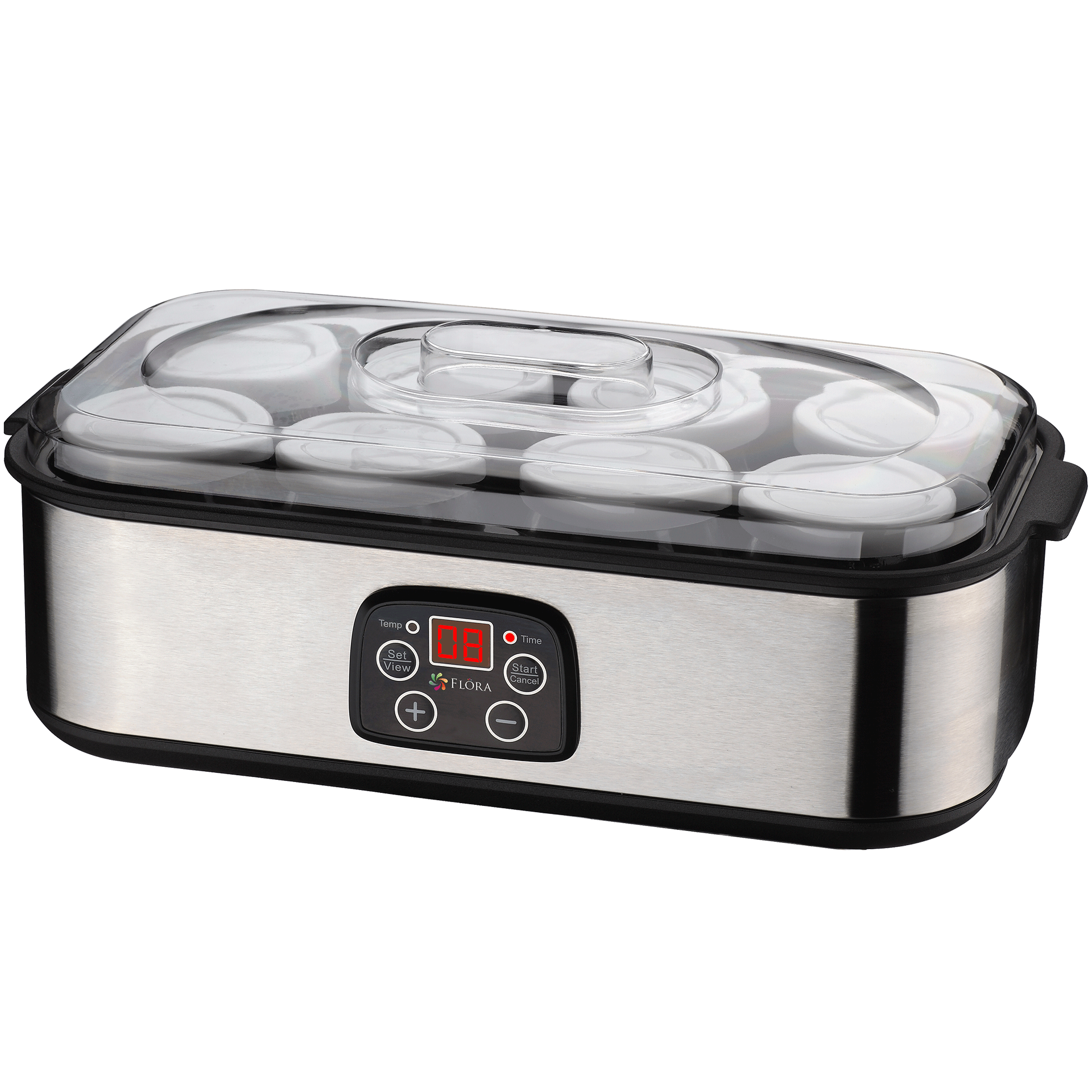 Flora Yogurt Maker Automatic Machine with 8 Glass Jars - ONLY $89.95